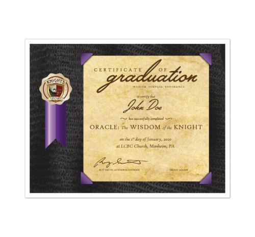 Graduation Certificates for The Heroic Man's Journey
